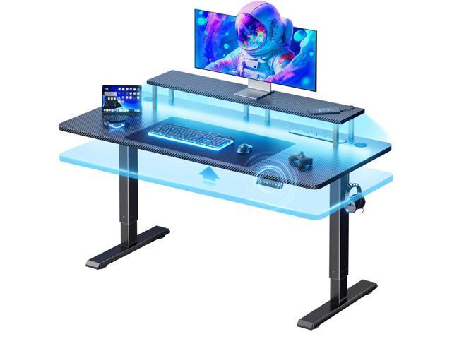 Click here for HLDIRECT Electric Standing Gaming Desk with LED Li... prices