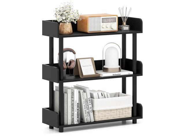 Click here for Giantex 3-Tier Bookshelf  Freestanding Black Bookc... prices