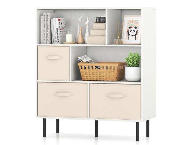 Click here for Giantex 6-Cube Bookshelf  3-Tier White Bookcase wi... prices