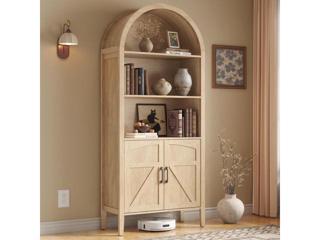 Click here for ONBRILL 71 Tall Arched Bookshelf  5-Tier Arched Bo... prices