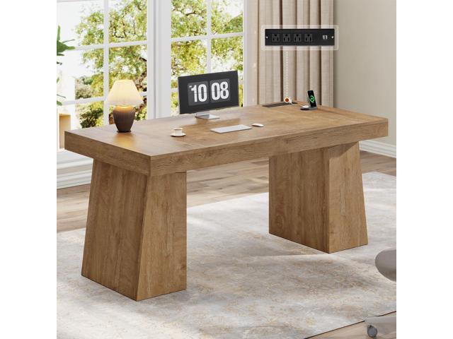 Click here for 55.9 in Executive Desk with Power Outlets  Modern... prices