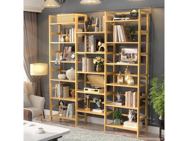 Click here for Homykic Bamboo Triple Wide Bookshelves and Bookcas... prices