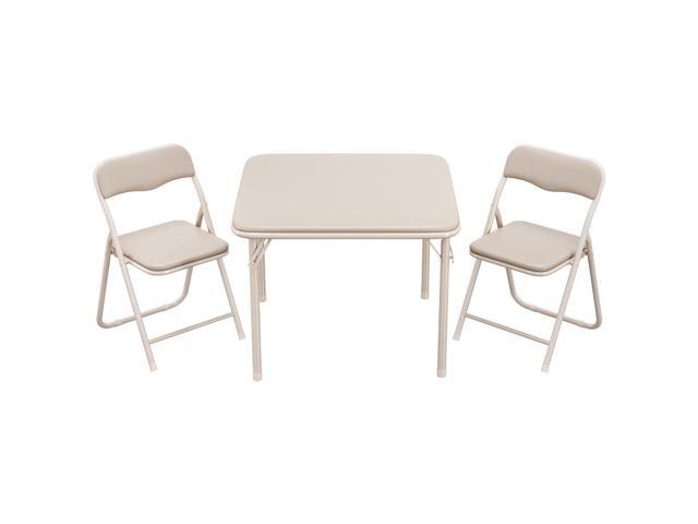 Click here for 3-Piece Folding Upholstered Table and Chair Set wi... prices