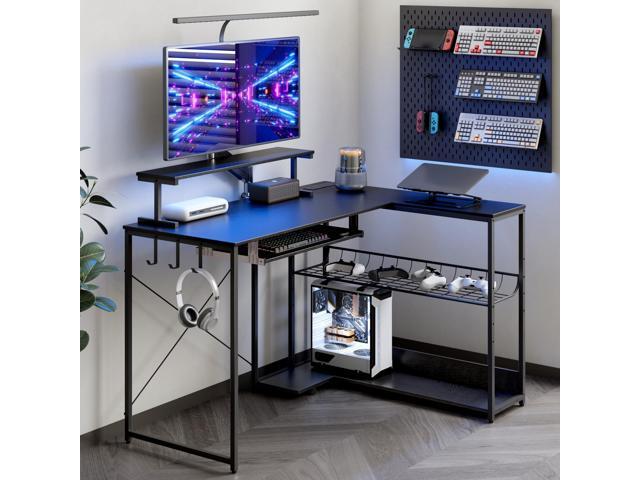 Click here for Computer Desk  L Shaped Gaming Desk with Monitor S... prices