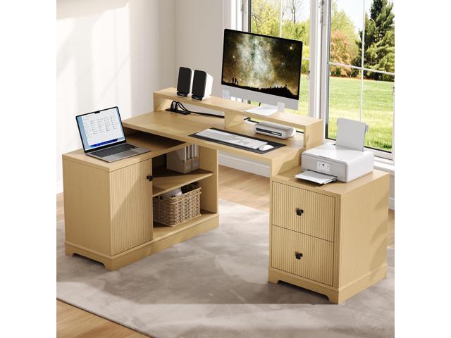 Click here for 67 L Shaped Executive Desk with Drawers & Storage... prices