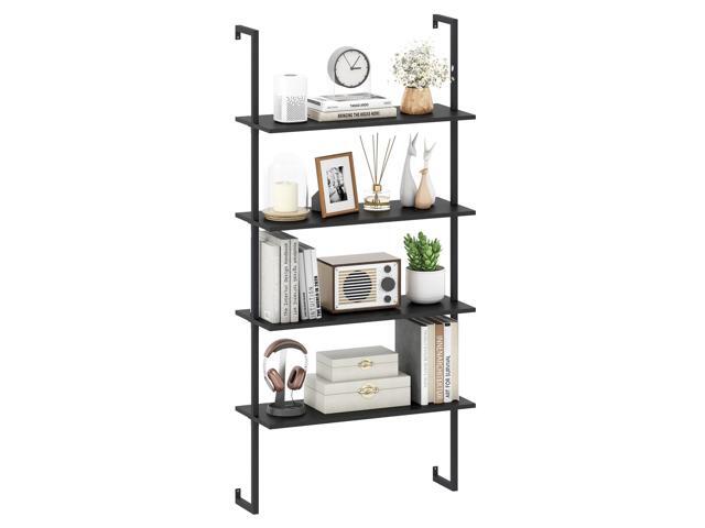 Click here for Tangkula 4-Tier Wall-Mounted Bookshelf  Industrial... prices