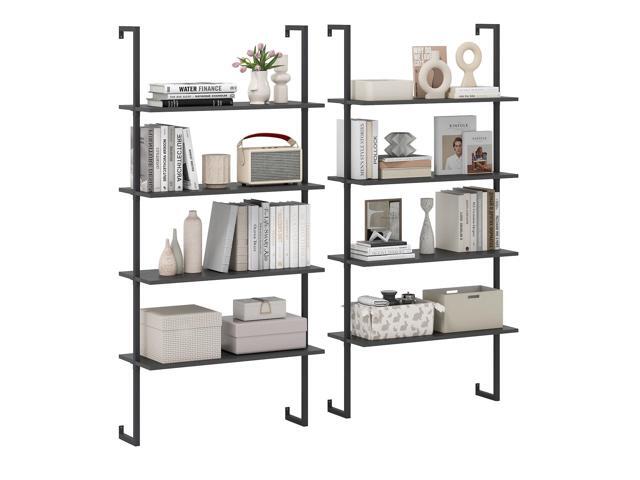 Click here for Giantex 4 Tier Modern Wall Mounted Bookshelf Set o... prices
