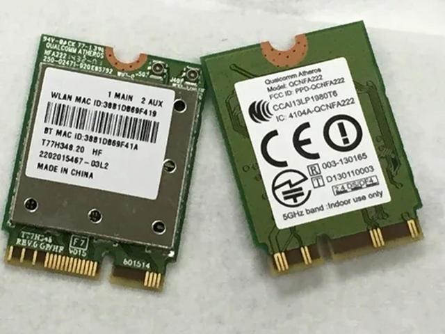 Click here for Card For Atheros QCNFA222 AR5BWB222 802.11a/b/g/n... prices