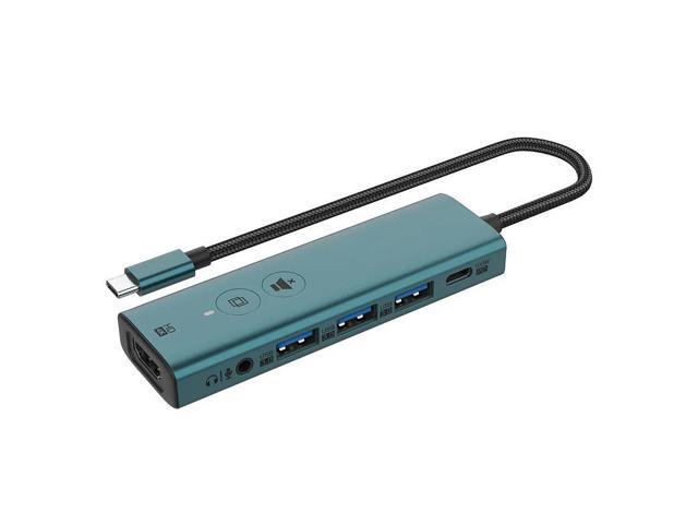 Click here for with HDMI to Type C Converter 6 Ports USB C Hub PD... prices