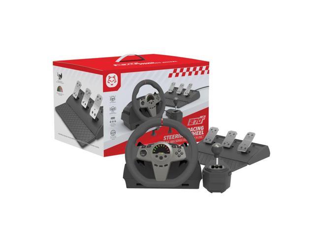 Click here for TOPWOLF Racing Wheel with Clutch Pedals - Force Fe... prices