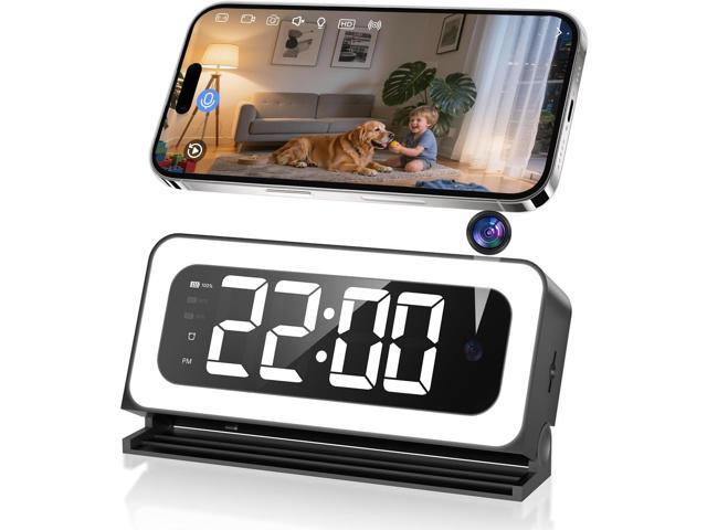 Click here for 2K Clock Camera  5G & 2.4G WiFi Indoor Pet Nanny C... prices