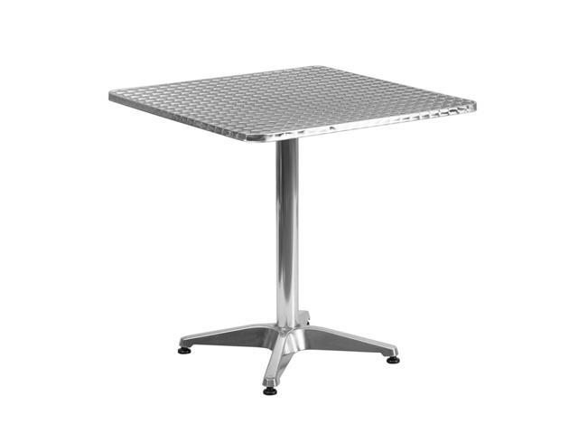 Click here for 27.5 Square Aluminum Indoor-Outdoor Table with Bas... prices