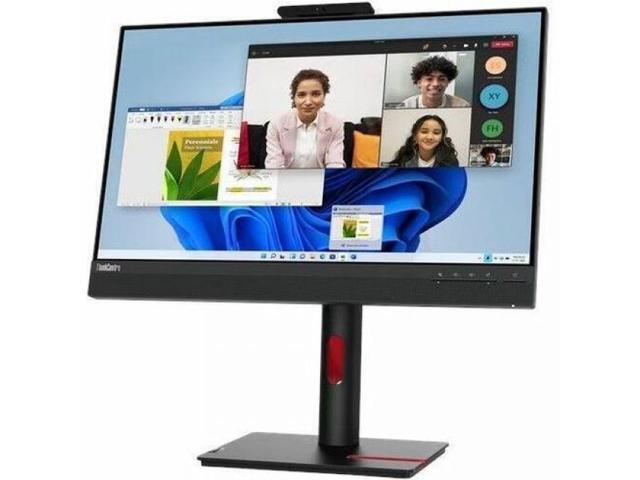 Lenovo ThinkCentre Tiny-In-One 24 Gen 5 23.8" 16:9 Full Hd Ips Wled Lcd Monitor with Webcam  Black - Black
