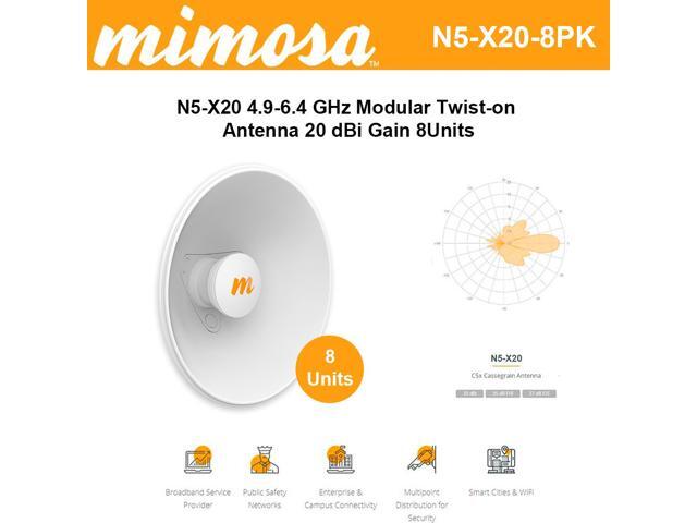 Click here for Mimosa N5-X20 4.9-6.4 GHz Modular Twist-on Antenna... prices