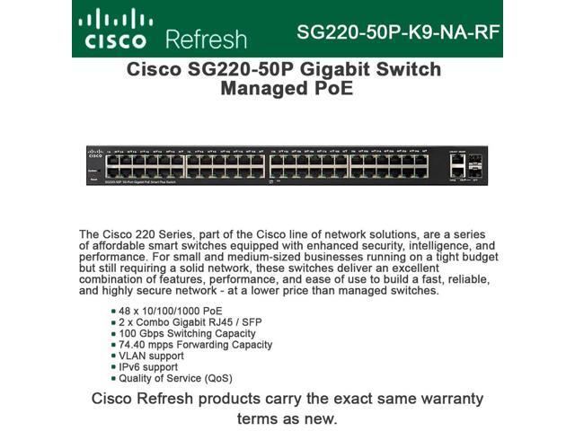 Click here for Cisco SG220-50P Refresh 50-port Gigabit PoE Smart... prices
