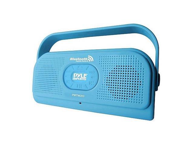 Pyle Surf Sound Bluetooth Waterproof Stereo Speaker & Hands-Free Calling (Blue) - Blue