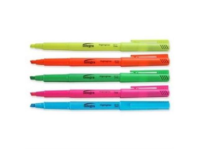 Click here for Integra Pen Style Highlighter Chisel Tip 5 Color/S... prices