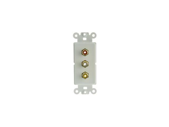 Click here for Cable Wholesale Decora Wall Plate Insert White 3 R... prices