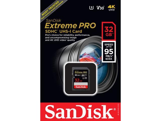 Click here for SanDisk 32GB SD Extreme pro 95MB/s U3 V30 4K 32G S... prices