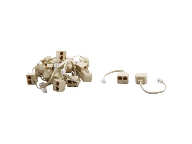 Click here for Telephone RJ11 6P4C Keystone 1 Male to 2 Female Ca... prices