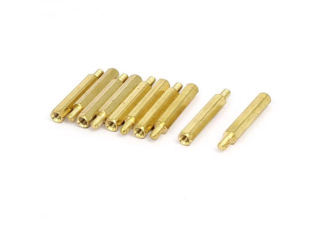 Click here for M3 x 25mm+6mm Male to Female Thread Brass Hex Hexa... prices