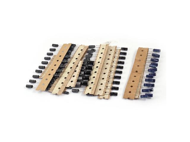 Click here for Unique Bargains 100 Pieces 8 Value 0.22uF-470uF El... prices
