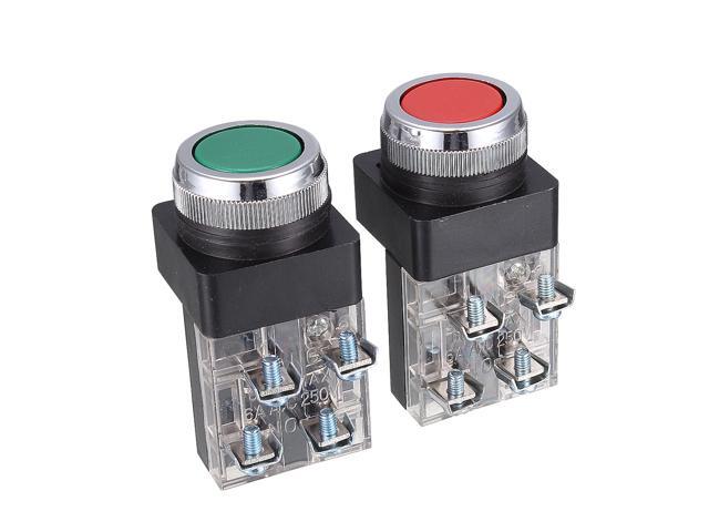 Click here for AC 250V 6A Green Red Sign DPST Momentary Push Butt... prices