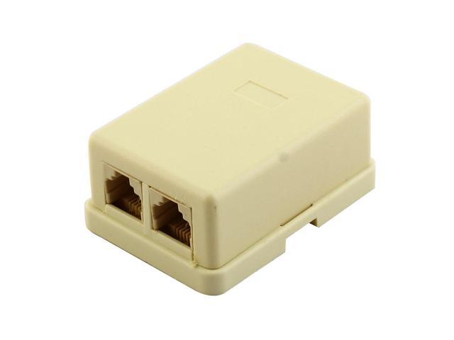 Click here for Unique Bargains 2 RJ11 Female Plug Surface Mount P... prices
