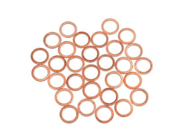 Click here for 12mm Inner Dia Copper Crush Washers Flat Car Seali... prices