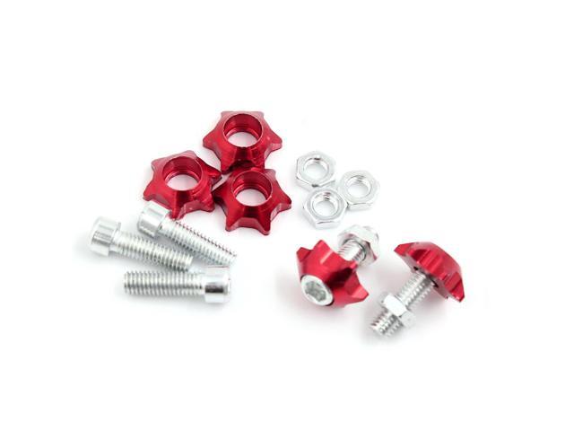 Click here for Unique Bargains 5 Pcs Red Metal License Plate Fram... prices