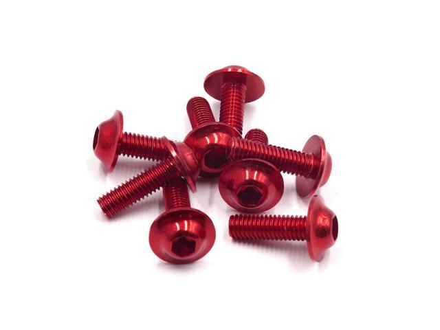 Click here for 8PCS M6 x 20mm Red Hexagon License Plates Fairing... prices