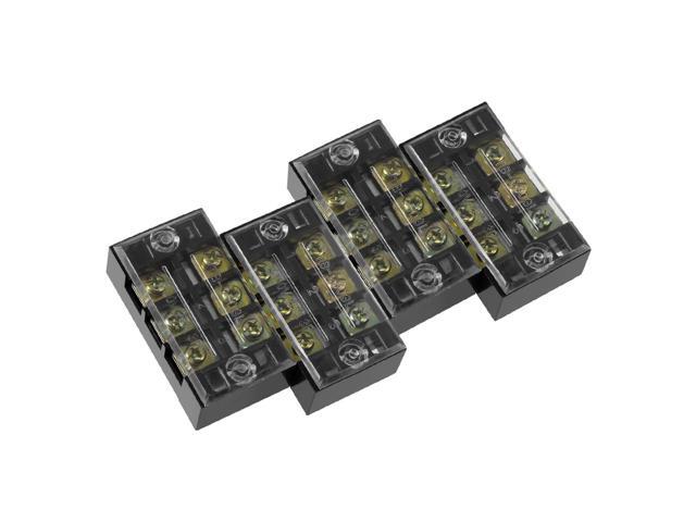 Click here for 4 Pcs 3 Positions Dual Rows 600V 25A Wire Barrier... prices