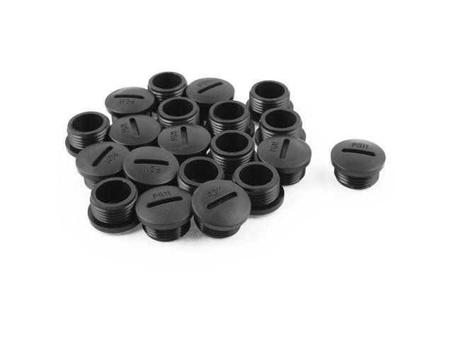 Click here for 20pcs PG11 Black Nylon Round Blanking Plug Cap End... prices