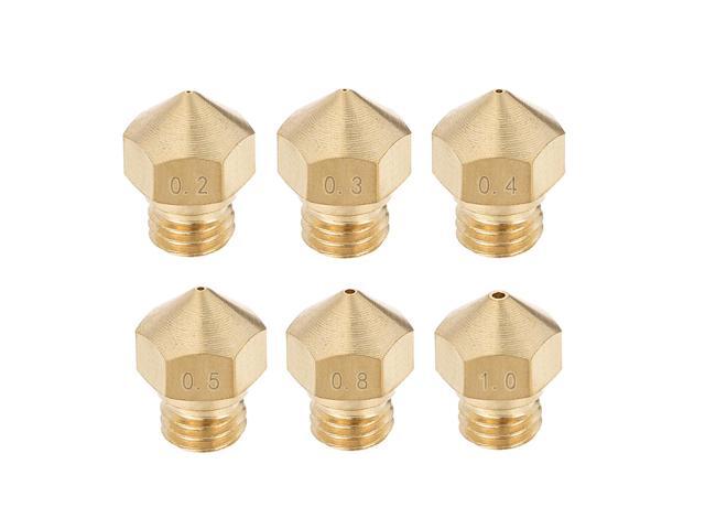 Click here for 6pcs 3D Printer Nozzle Brass MK10 Nozzle 0.2mm 0.3... prices