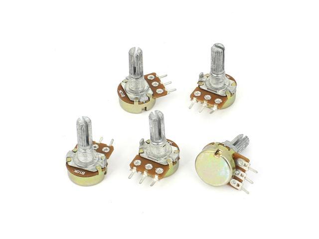 Click here for 5 Pcs 10K OHM Linear Taper Rotary Potentiometer 10... prices