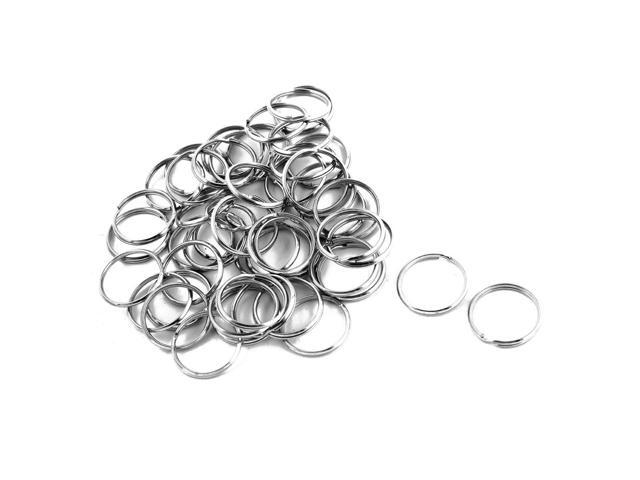 Click here for 50 Pcs Silver Tone 25mm Diameter Metal Split Key R... prices