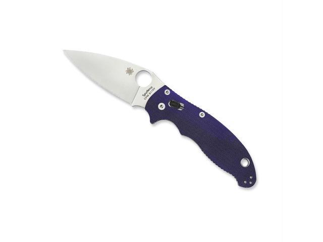 Click here for Spyderco Manix 2 Folder 3.38 in Plain Blue G-10 Ha... prices