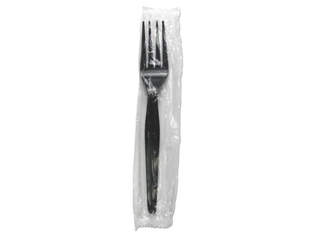 Click here for Heavyweight Wrapped Polystyrene Cutlery  Fork  Bla... prices