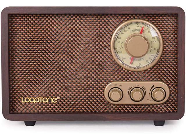 Click here for LoopTone FM AM Radio Retro Wood Radio with Bluetoo... prices