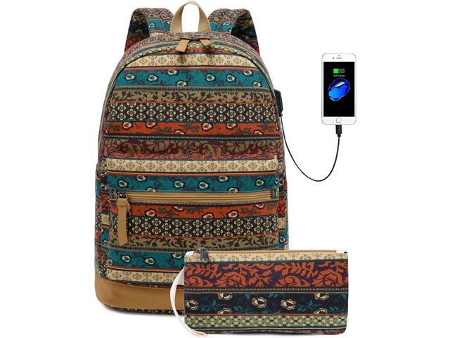 Click here for Bohemian Waterproof Laptop Backpack for Women/Girl... prices