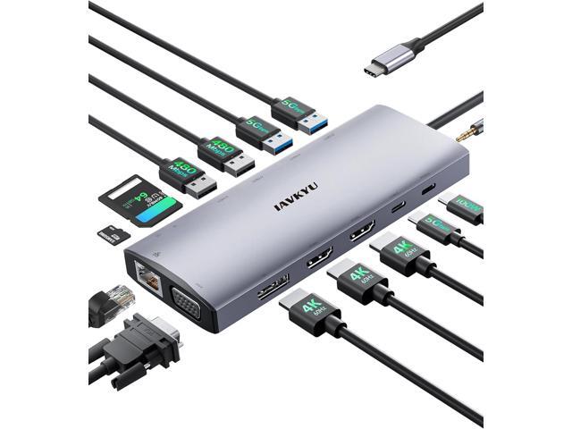 Click here for USB C Docking Station 4 Monitor 14 in 1 Laptop Doc... prices