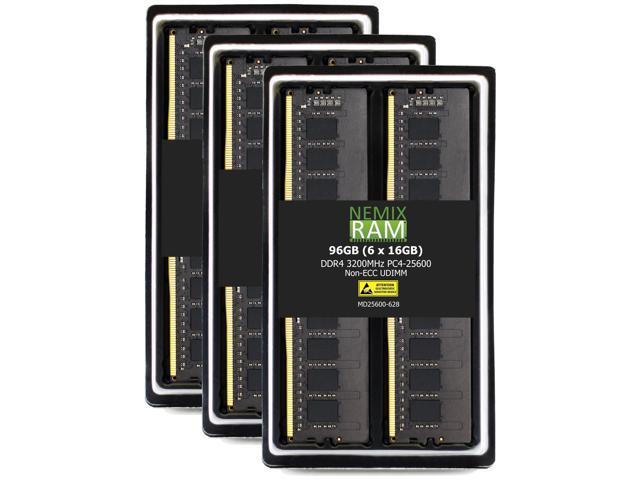 Click here for NEMIX RAM 96GB (6X16GB) DDR4 3200MHZ PC4-25600 2Rx... prices