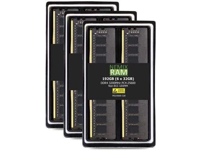 Click here for NEMIX RAM 192GB (6X32GB) DDR4 3200MHZ PC4-25600 2R... prices