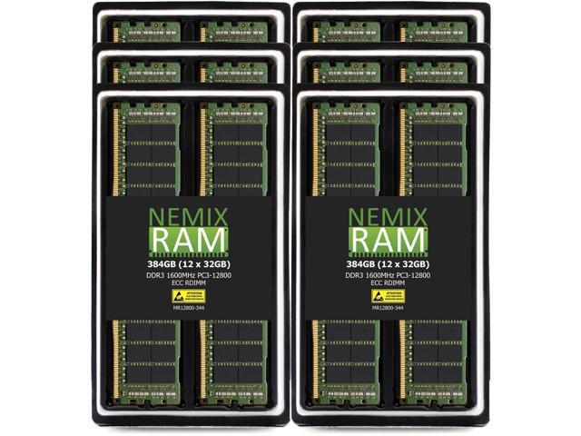Click here for NEMIX RAM 384GB (12X32GB) DDR3 1600MHZ PC3-12800 4... prices