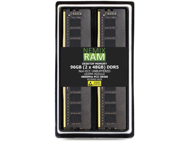 Click here for NEMIX RAM 96GB (2X48GB) DDR5 4800MHZ PC5-38400 2Rx... prices