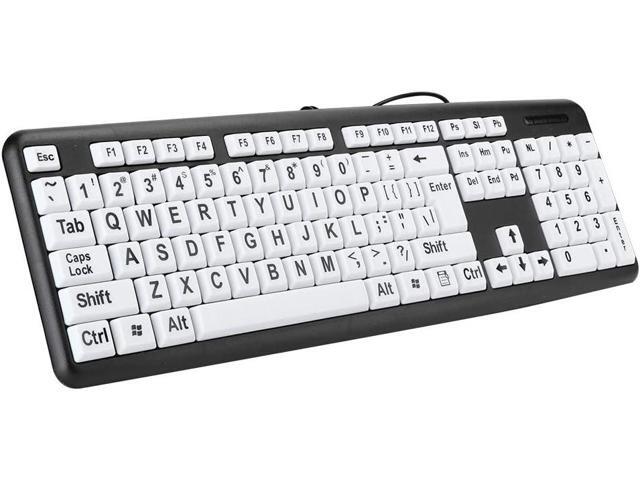 Click here for Large Print Computer Keyboard  104 Keys USB Wired... prices