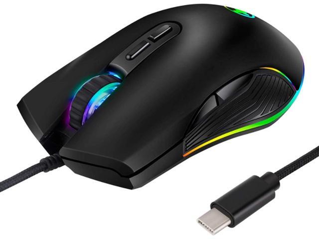 Click here for FIRSTMEMORY USB C Ergonomic Wired RGB Gaming Mouse... prices