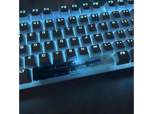 Click here for Black White Knife Keycap Custom Space Bar Keycap f... prices