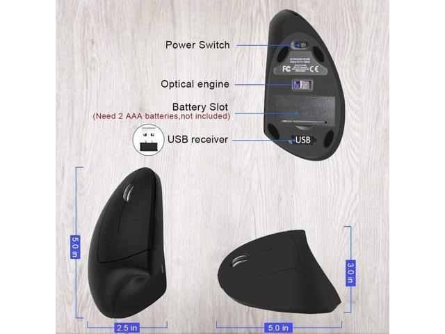 Click here for Ergonomic Left-Handed Wireless Vertical Mouse  2.4... prices