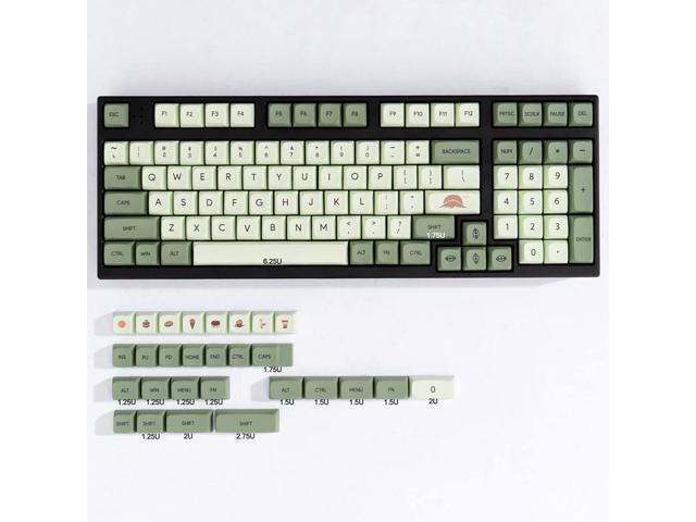 Click here for mintcaps Matcha Green PBT Keycaps Set 124 Keys XDA... prices